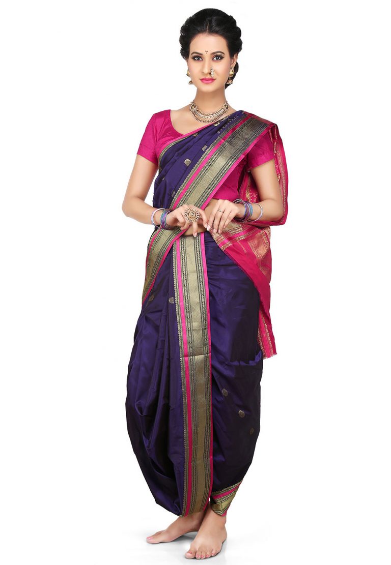 Nauvari Sarees - 9 Yards Saree From Maharashtra | Utsavpedia